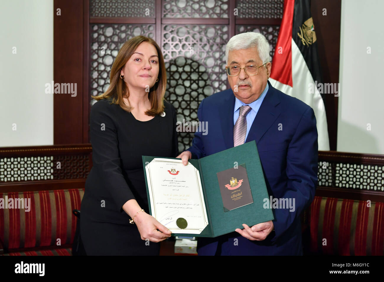 Ramallah, West Bank, Palestinian Territory. 3rd Mar, 2018. Palestinian ...