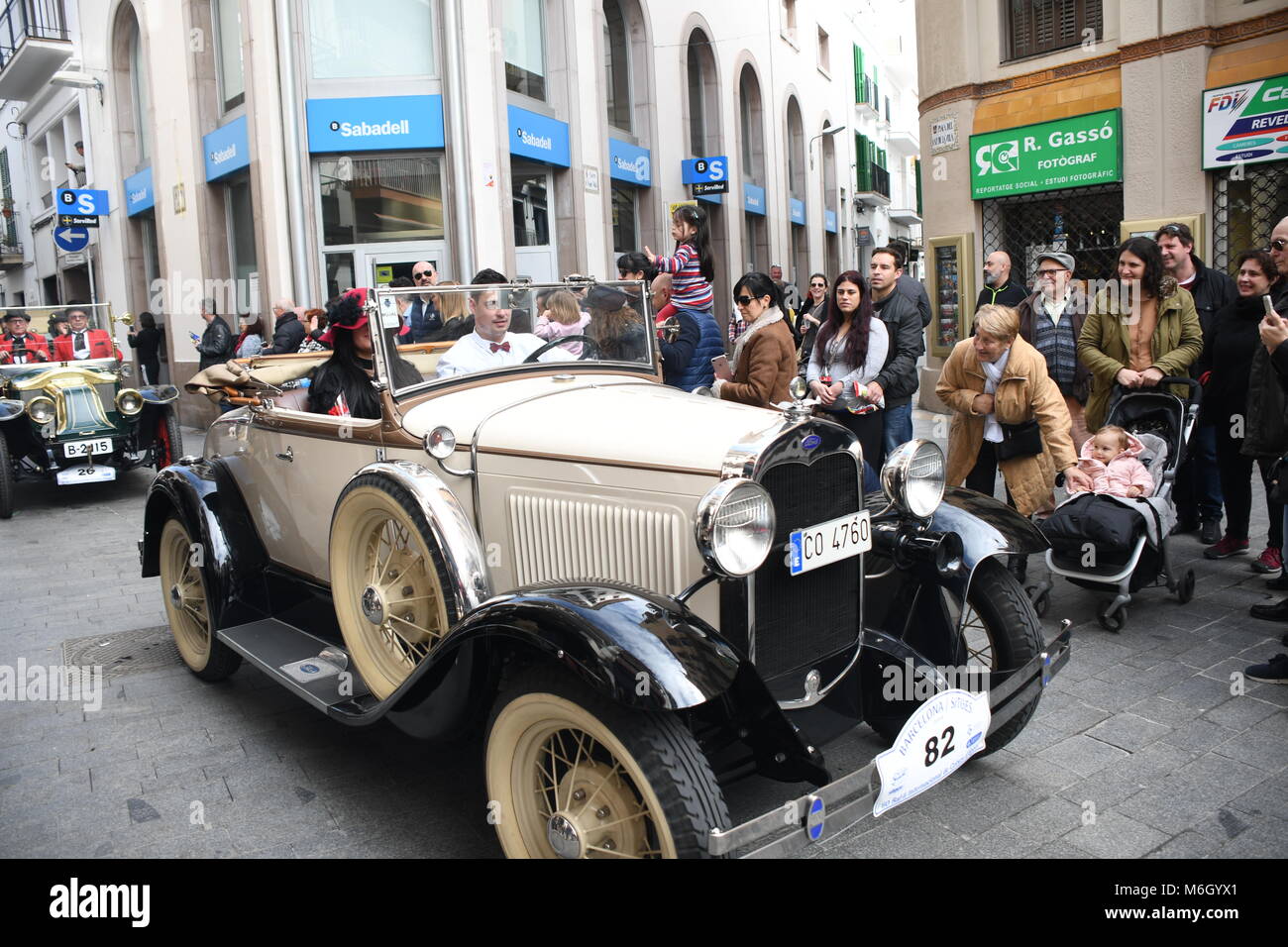 SITGES BARCELONA RALLY Stock Photo - Alamy