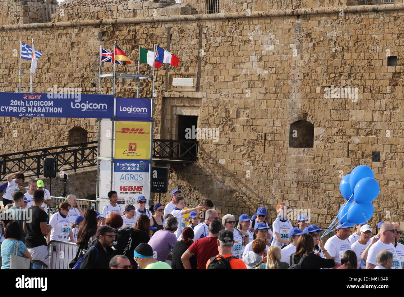 20th Logicom Cyprus marathon, half marathon, 10KM, 5KM fun run Stock ...