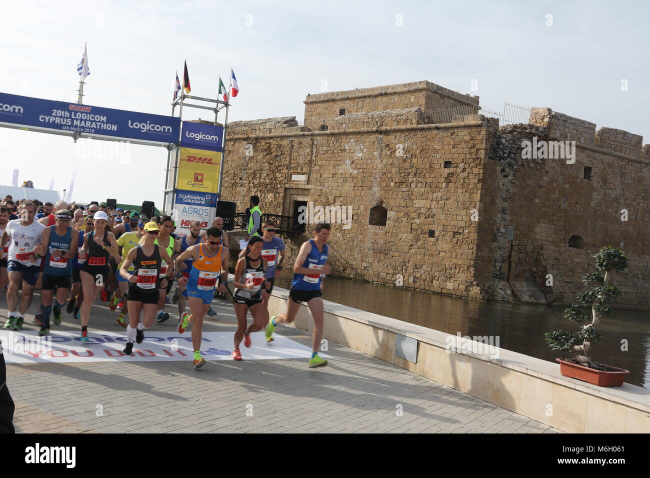 20th Logicom Cyprus marathon, half marathon, 10KM, 5KM fun run Stock ...