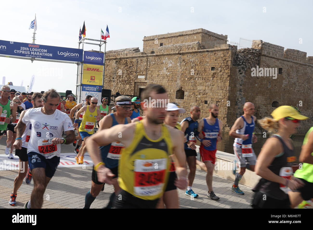 20th Logicom Cyprus marathon, half marathon, 10KM, 5KM fun run Stock ...