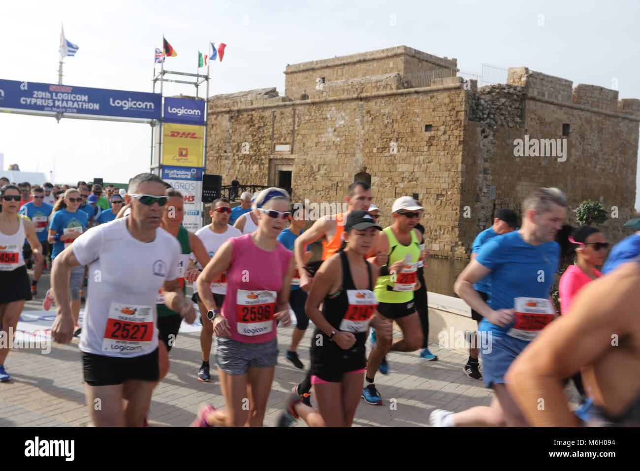 20th Logicom Cyprus marathon, half marathon, 10KM, 5KM fun run Stock ...