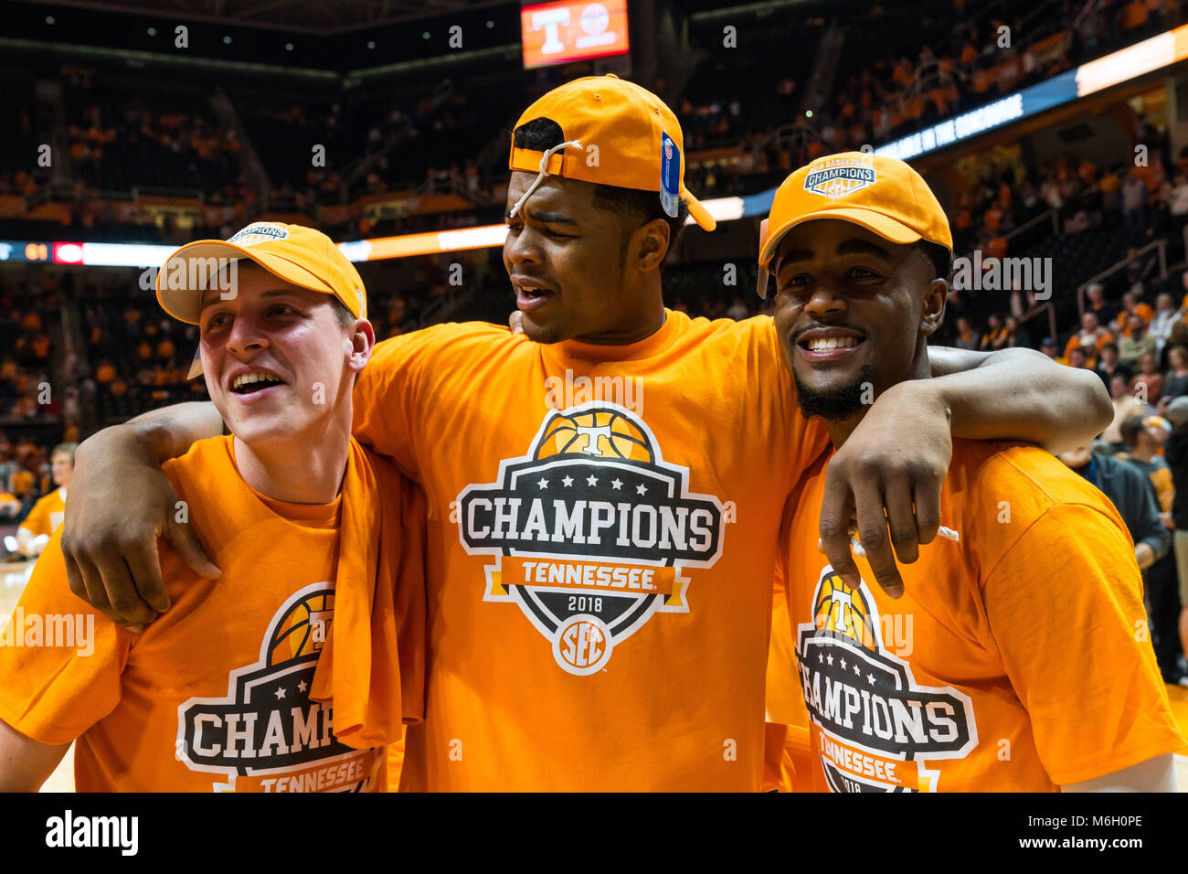 March 3, 2018: Lucas Campbell #24, Derrick Walker #15 and Jordan Bowden ...