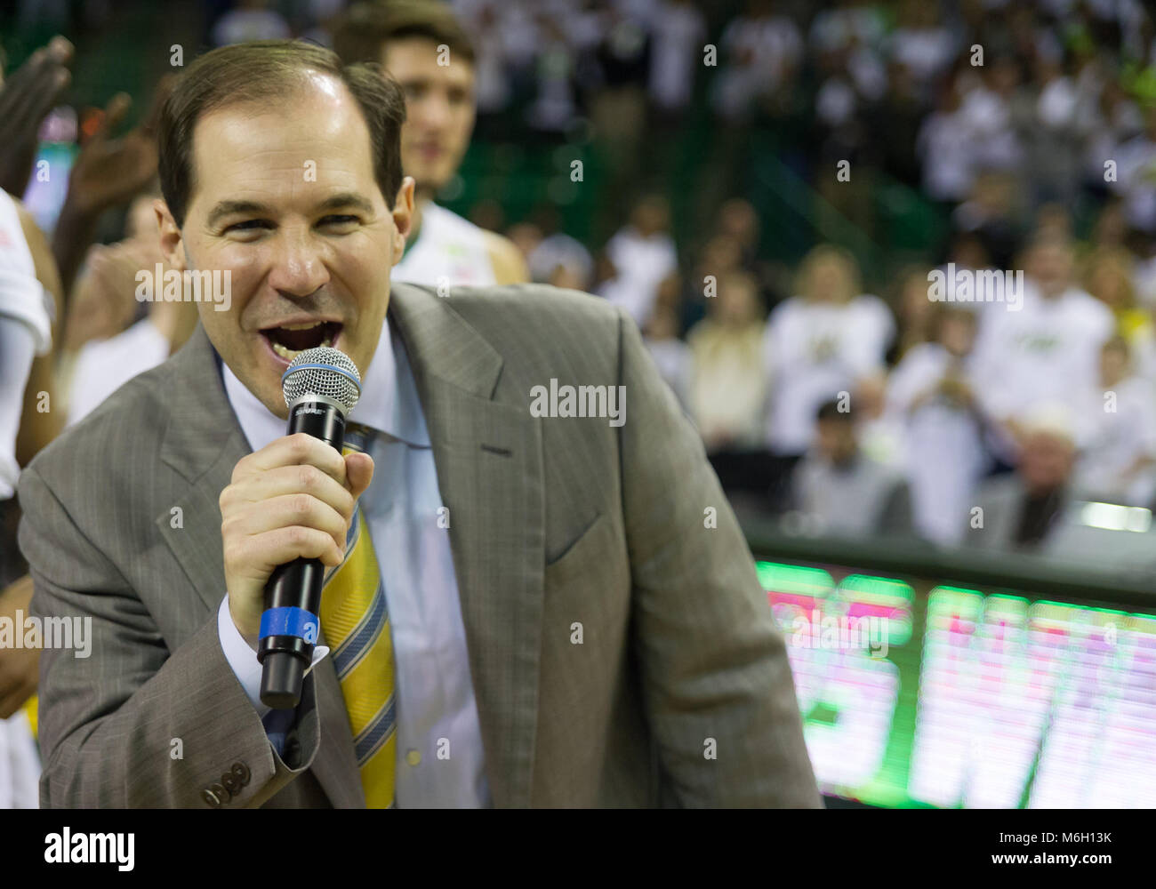 Waco, Texas, USA. 27th Feb, 2018. Baylor Bears head coach SCOTT DREW ...