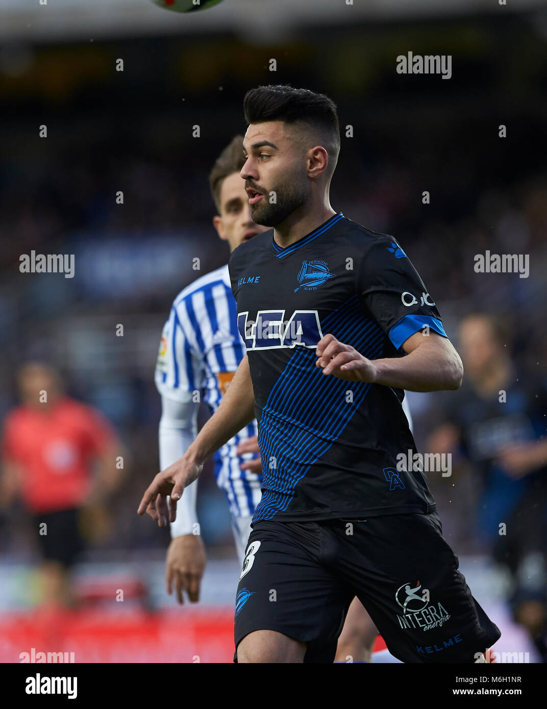 San Sebastian, Spain. 04th Mar, 2018. (3) Ruben Duarte during the ...