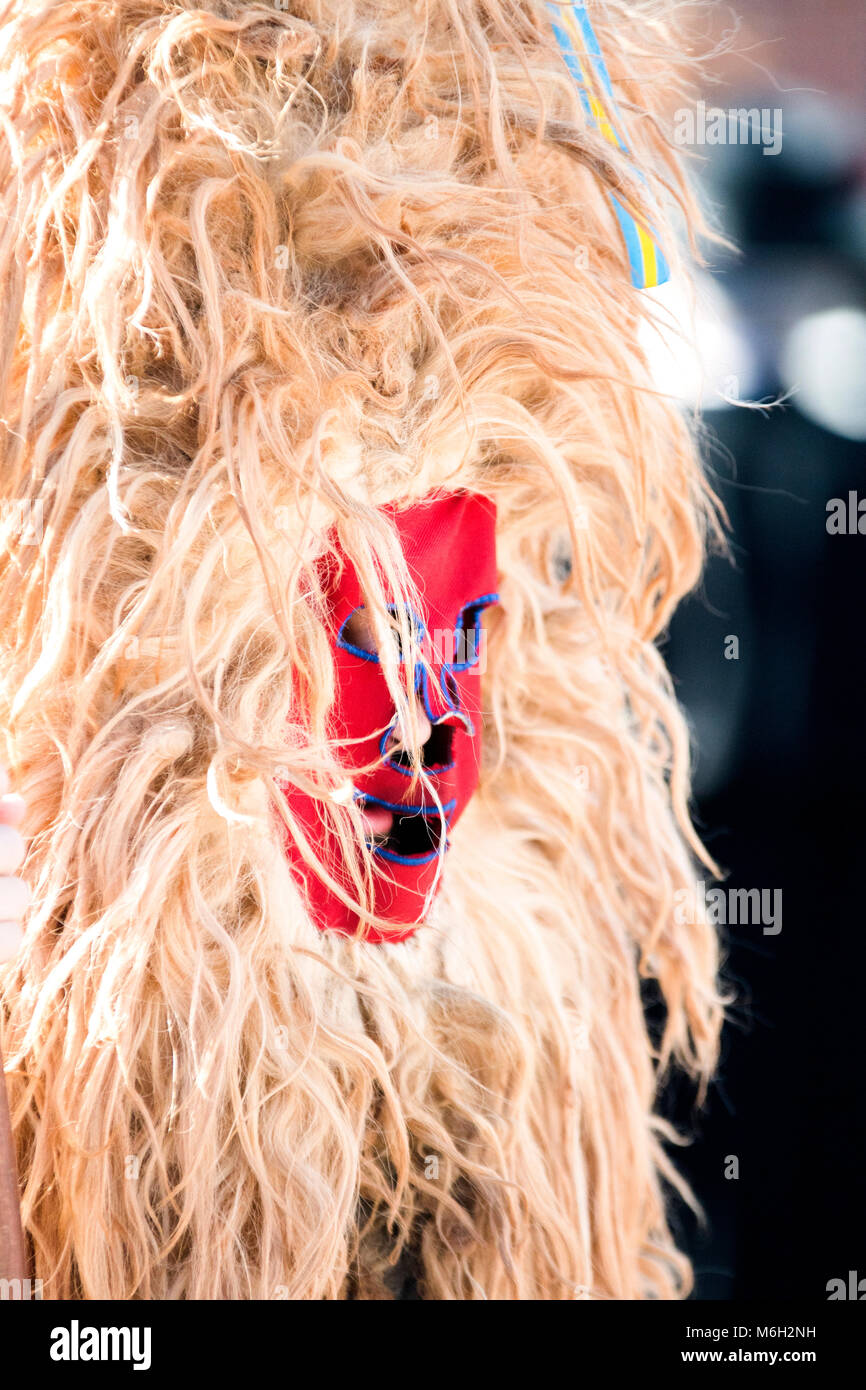 Valdesoto, Spain. 4th March, 2018. A sidro, a traditional mask of ...