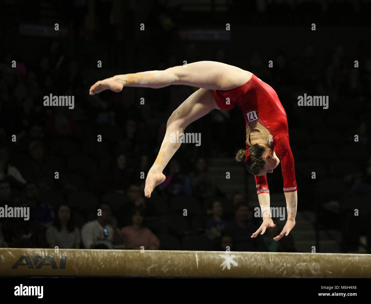 Hoffman Estates, IL, USA. 3rd Mar, 2018. Gymnast Mailie O'Keefe (USA ...