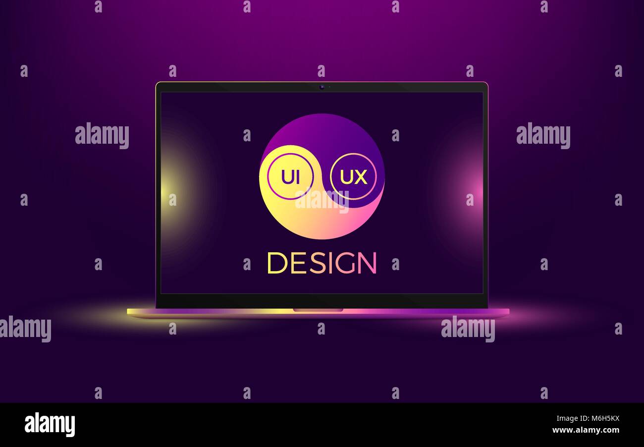 Laptop user dark Stock Vector Images - Alamy