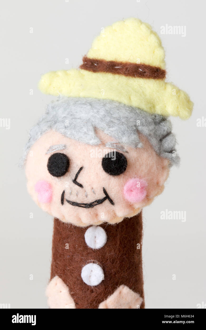 grandfather's finger doll Stock Photo - Alamy