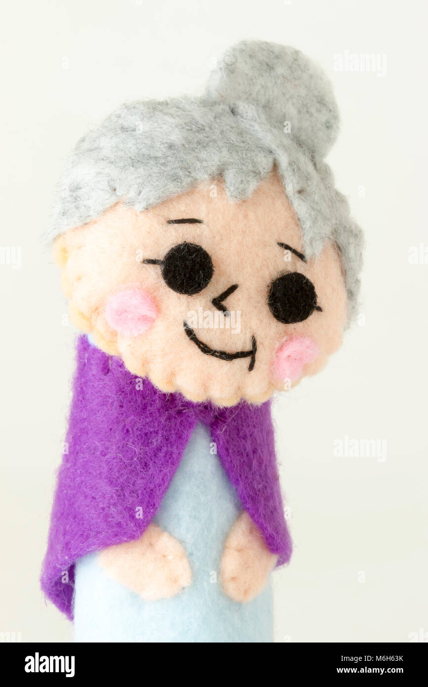 grandmother's finger doll Stock Photo - Alamy