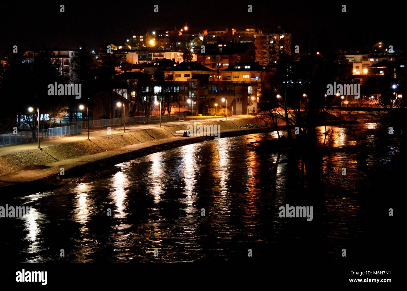 city landscape at night Stock Photo - Alamy