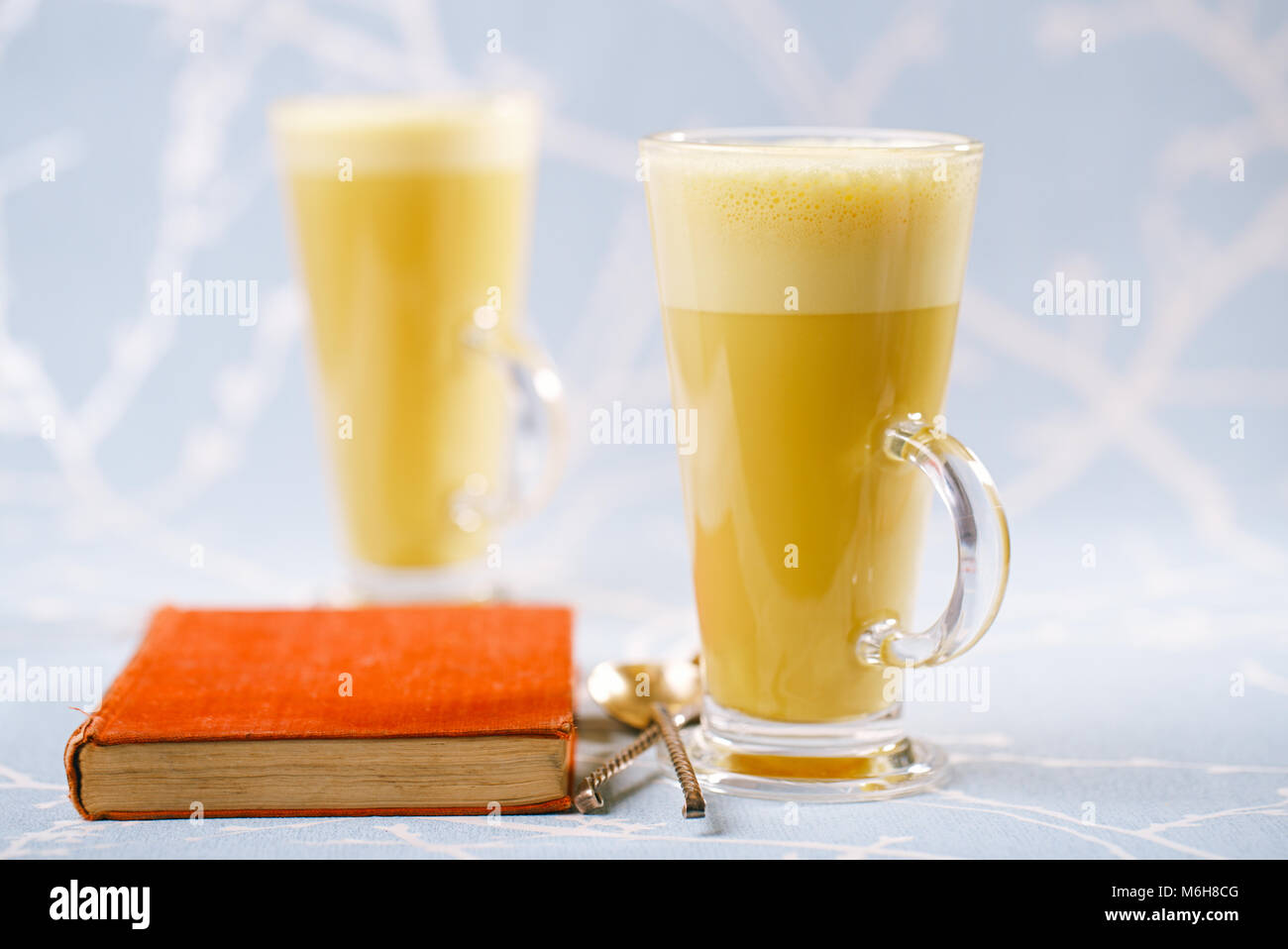 Turmeric latte a golden twist to coffee, The drink is made by steaming ...