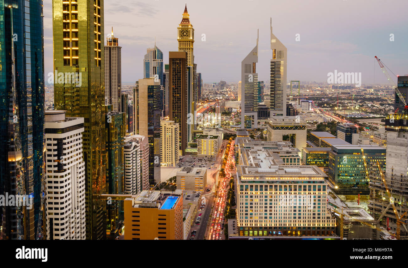 Dubai birds eye view hi-res stock photography and images - Alamy