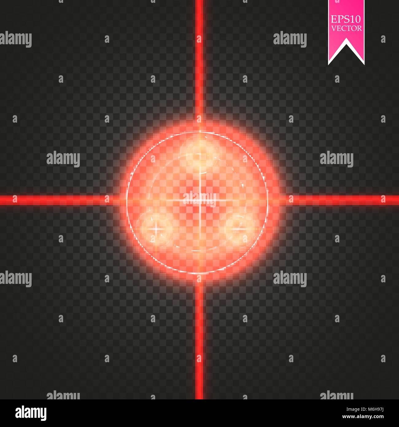 Neon Target isolated. Game Interface Element. Vector illustration Stock Vector Image & Art - Alamy