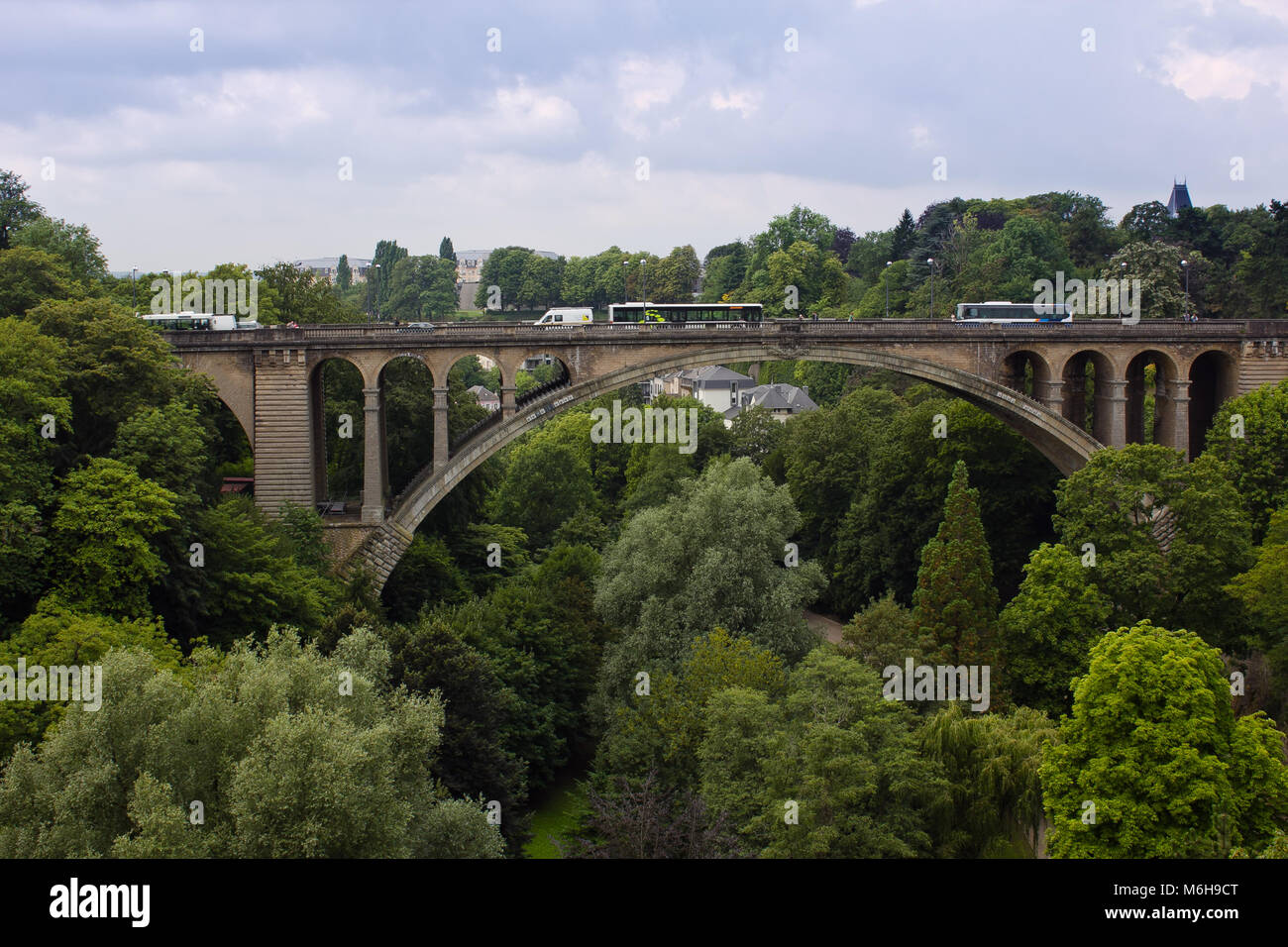 A panorama view of Luxembourg city Stock Photo - Alamy