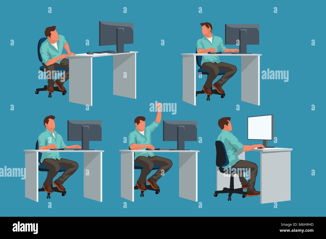 Working people discussing office Stock Vector Images - Alamy