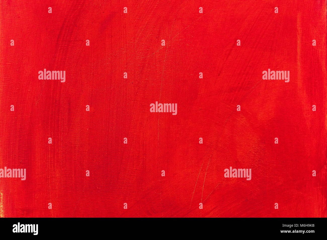 abstract acrylic red painted canvas texture background with brush ...