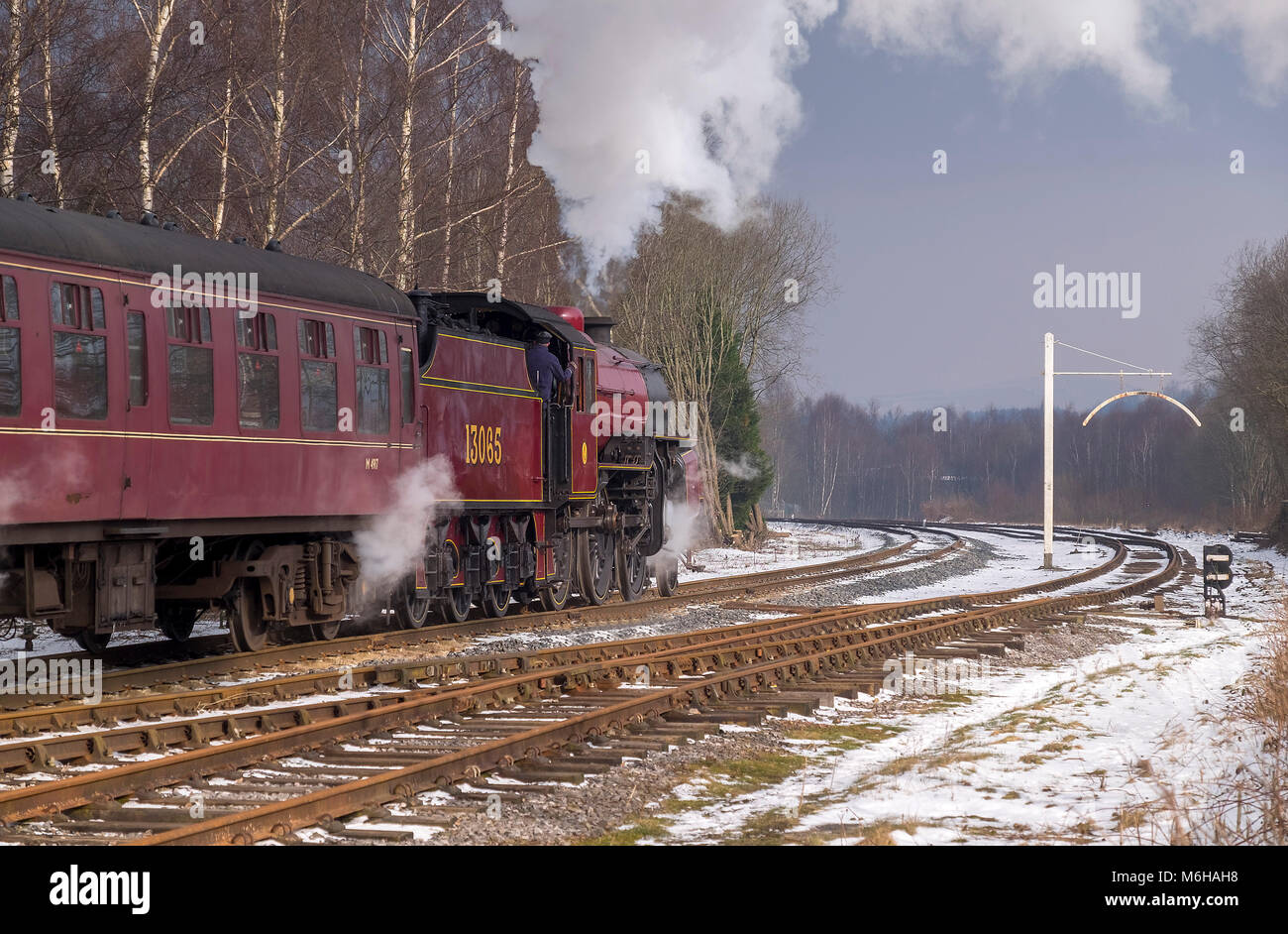 Hughes Fowler Crab on the East Lancashire Railway Stock Photo - Alamy