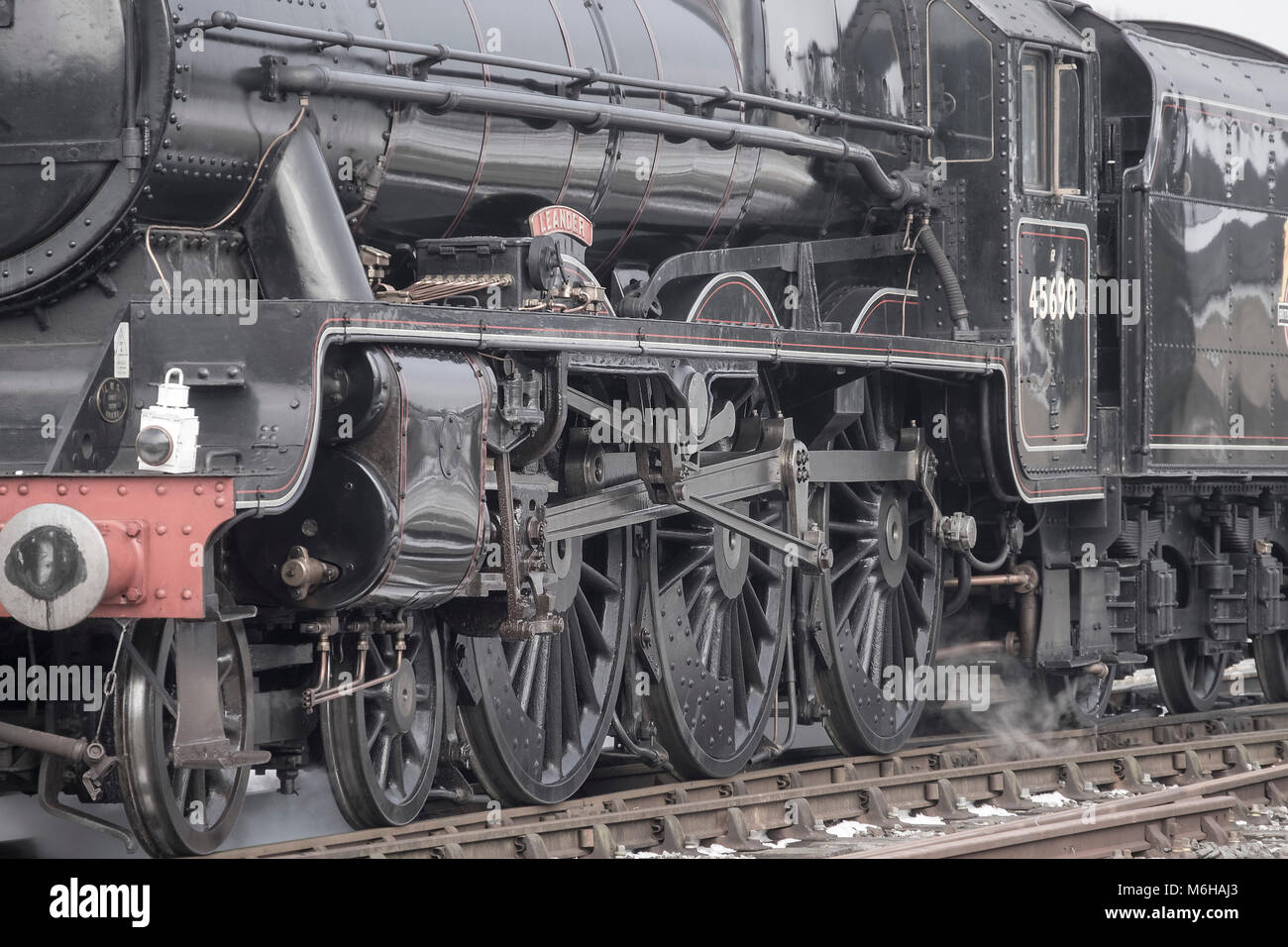 Steam Loco Leander on the East Lancs Railway Stock Photo - Alamy