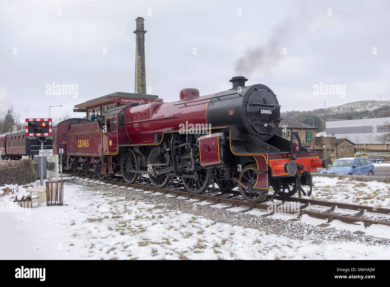 Hughes Fowler Crab on the East Lancashire Railway Stock Photo - Alamy