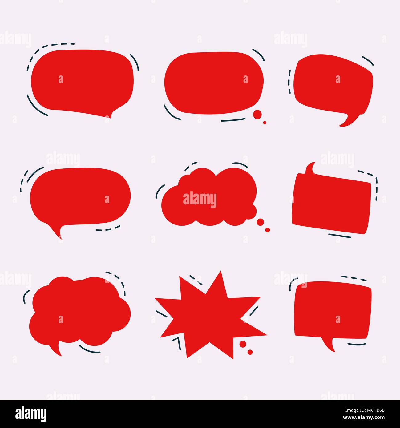 Blank empty speech bubbles hi-res stock photography and images - Alamy