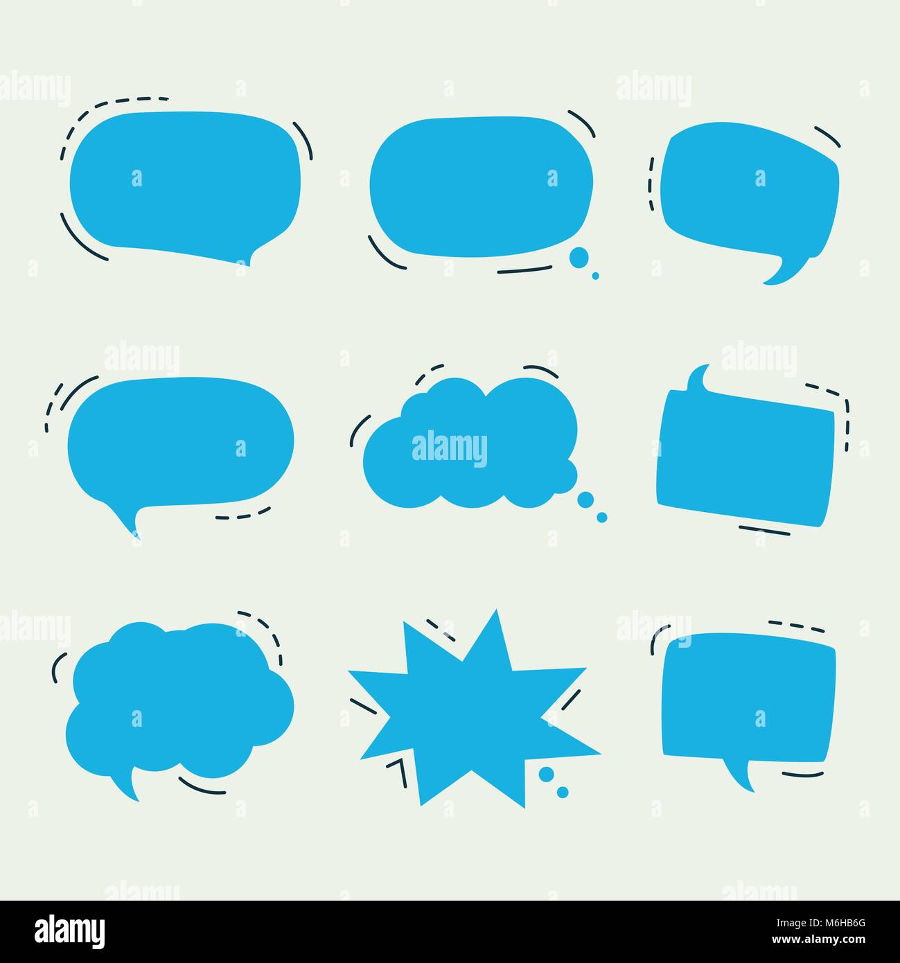 Blank empty speech bubbles hi-res stock photography and images - Alamy