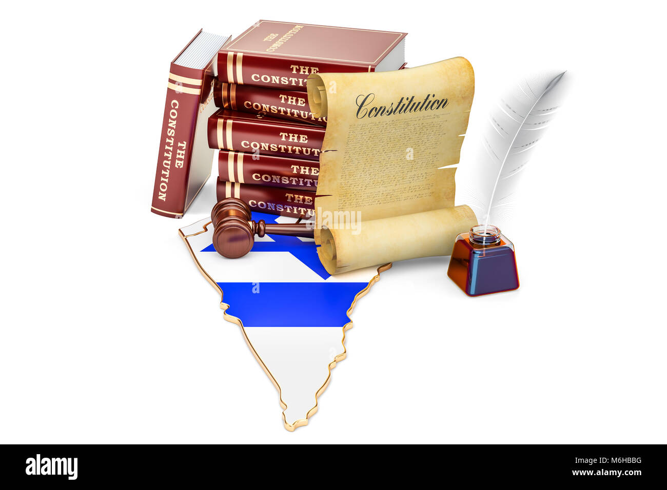 Constitution of Israel concept, 3D rendering Stock Photo - Alamy