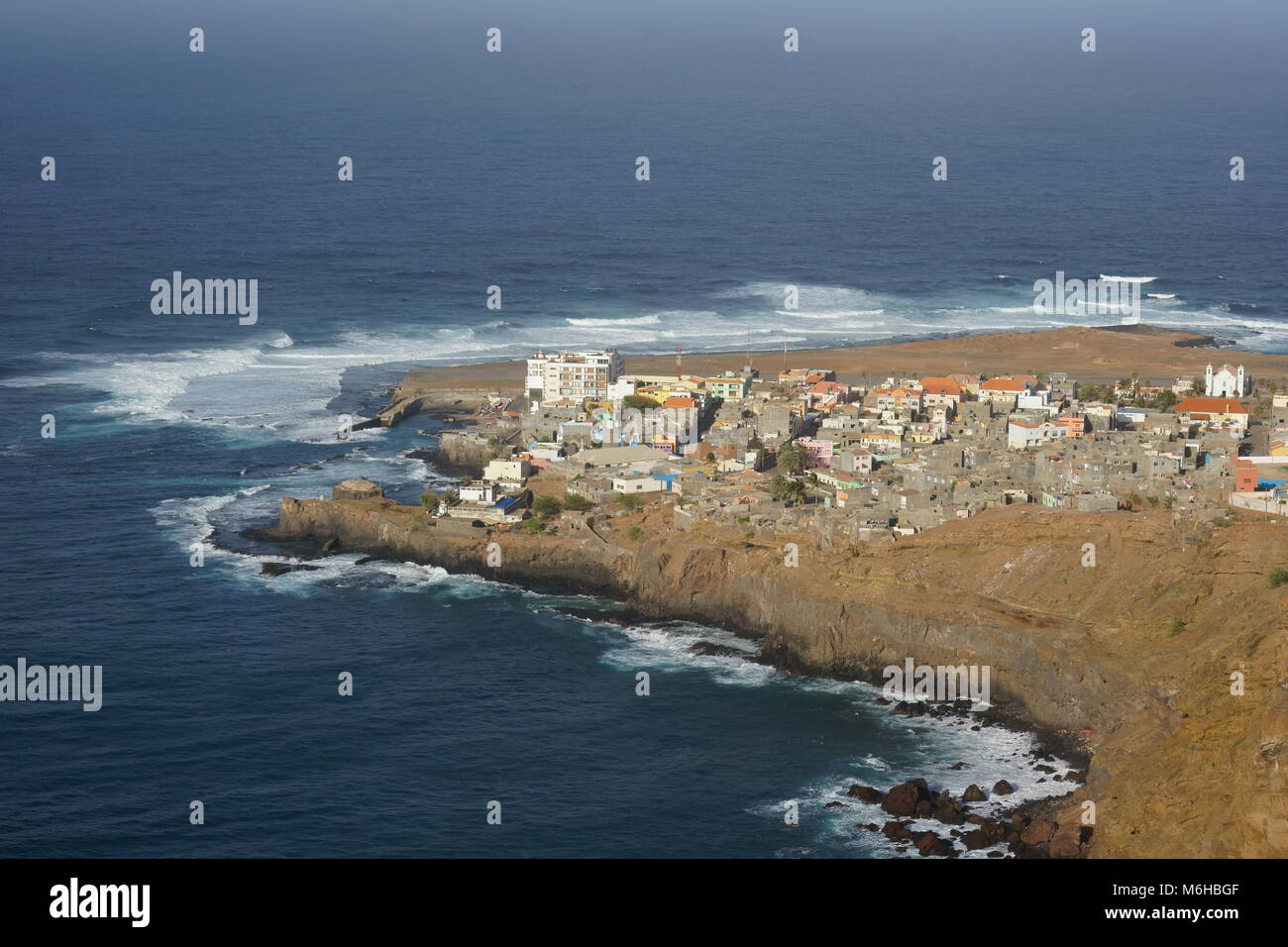 View to Ponta do Sol, Santo Antao, Cape Verde Stock Photo - Alamy