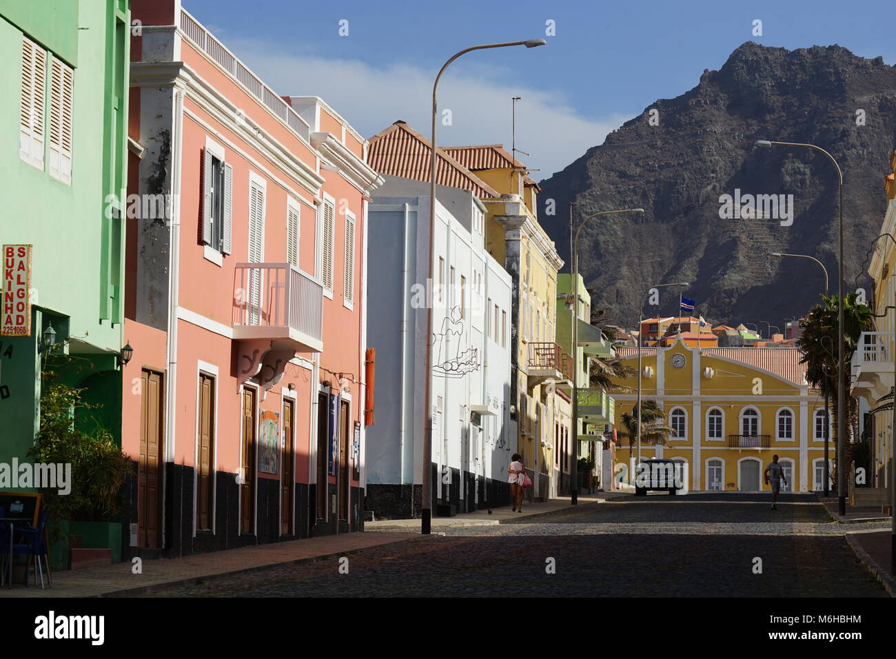 Street in Ponta do Sol, Santo Antao, Cape Verde Stock Photo - Alamy