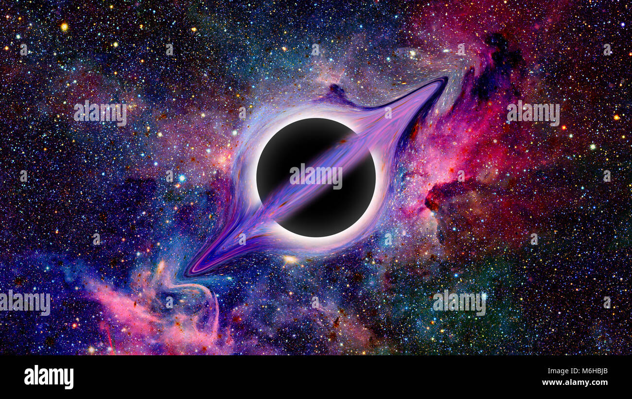 Galaxies Black Hole Space Art