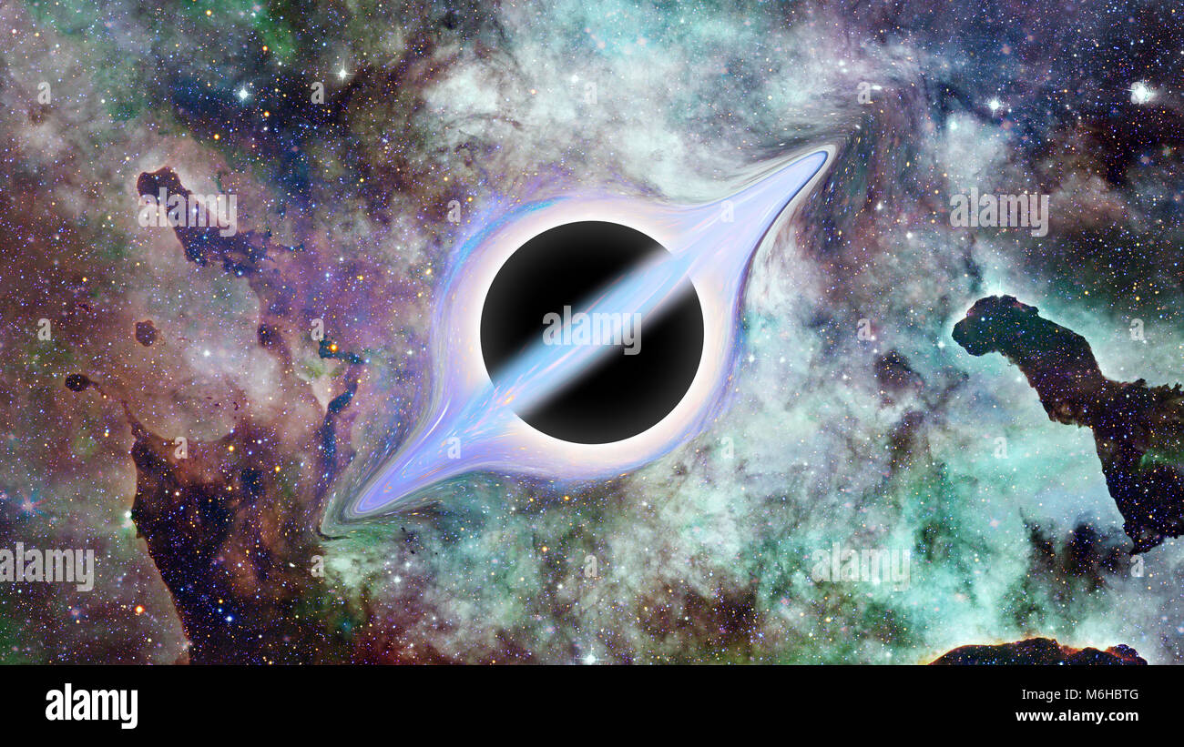 Black hole in outer space. Abstract science art. Elements of this image ...