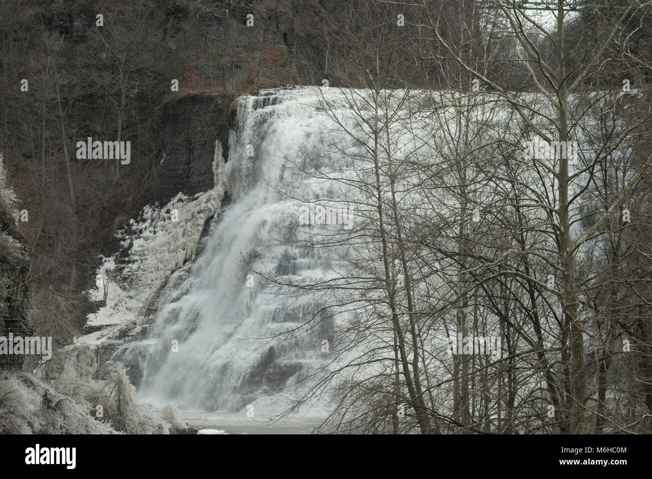 Ithaca Falls area, Ithaca NY Stock Photo - Alamy