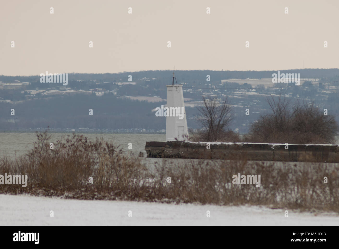 Cayuga Lake Inlet Lighthouse, Ithaca NY Stock Photo - Alamy