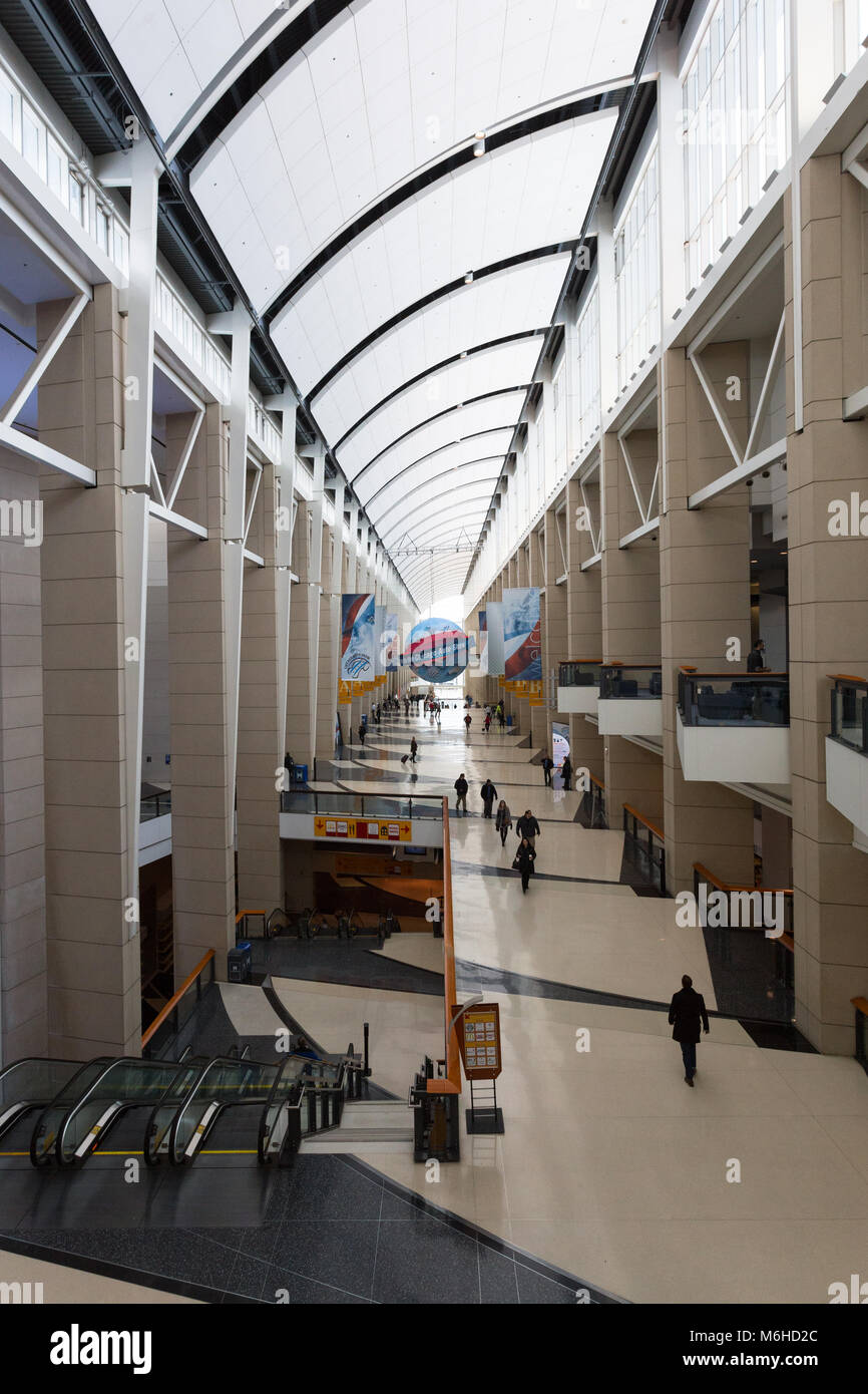 Interior of McCormick Place during 2018 Chicago Auto Show - Chicago, IL ...
