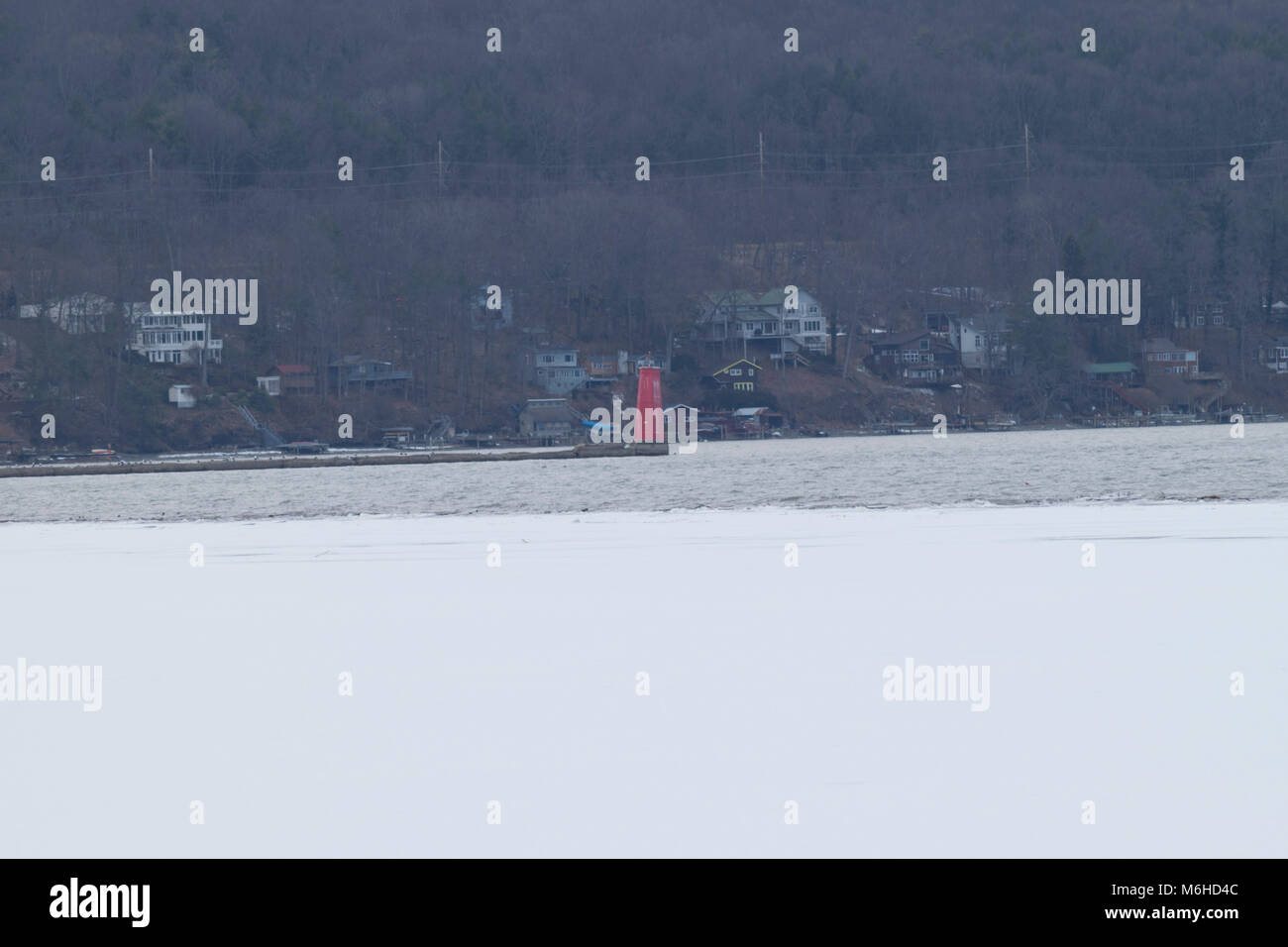 Cayuga Lake Inlet Lighthouse, Ithaca NY Stock Photo - Alamy