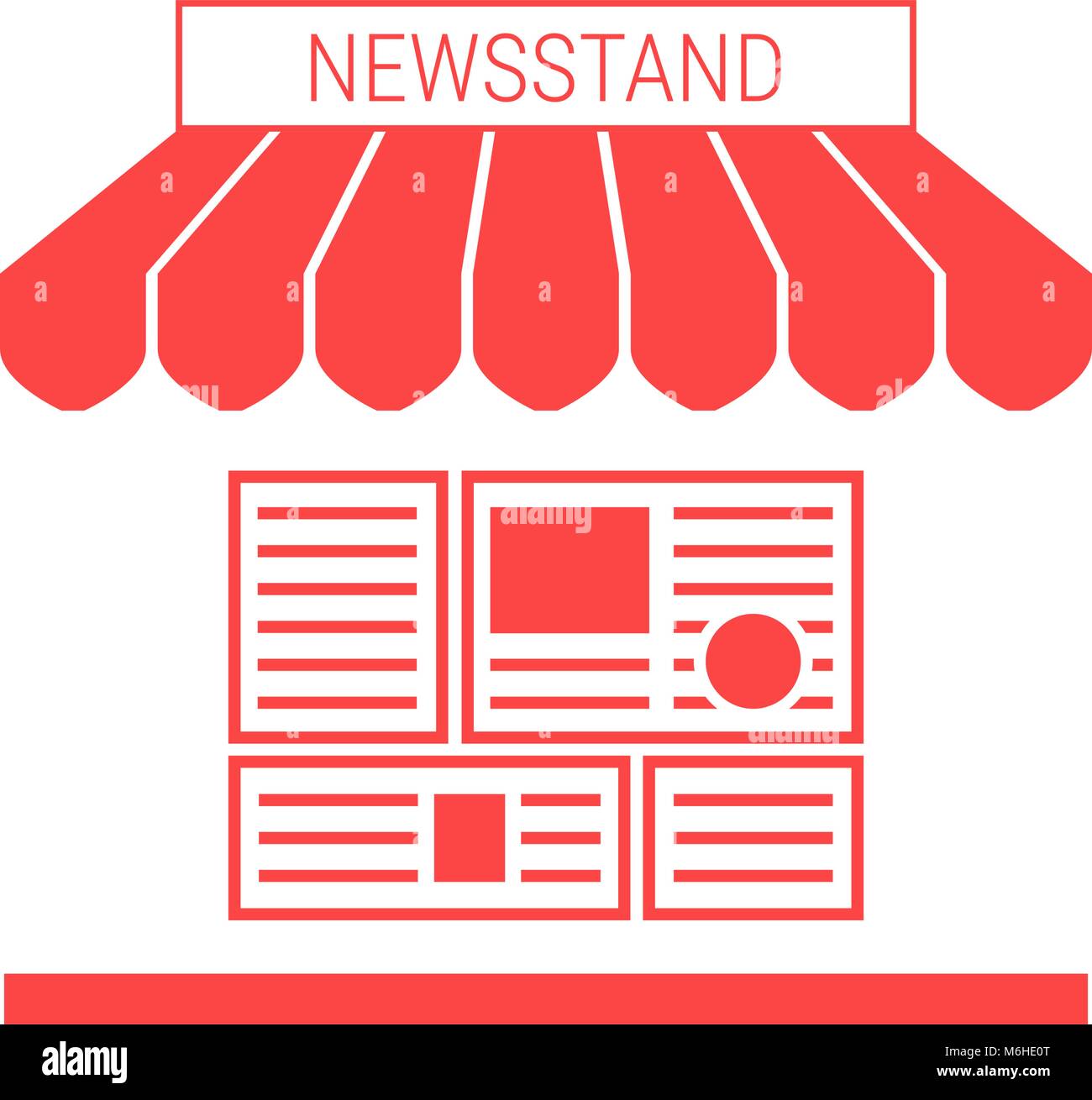 Supermarket newsstand Stock Vector Images - Alamy