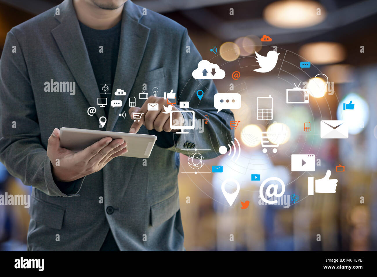 Networking chat Communication Online Social media social network Stock ...