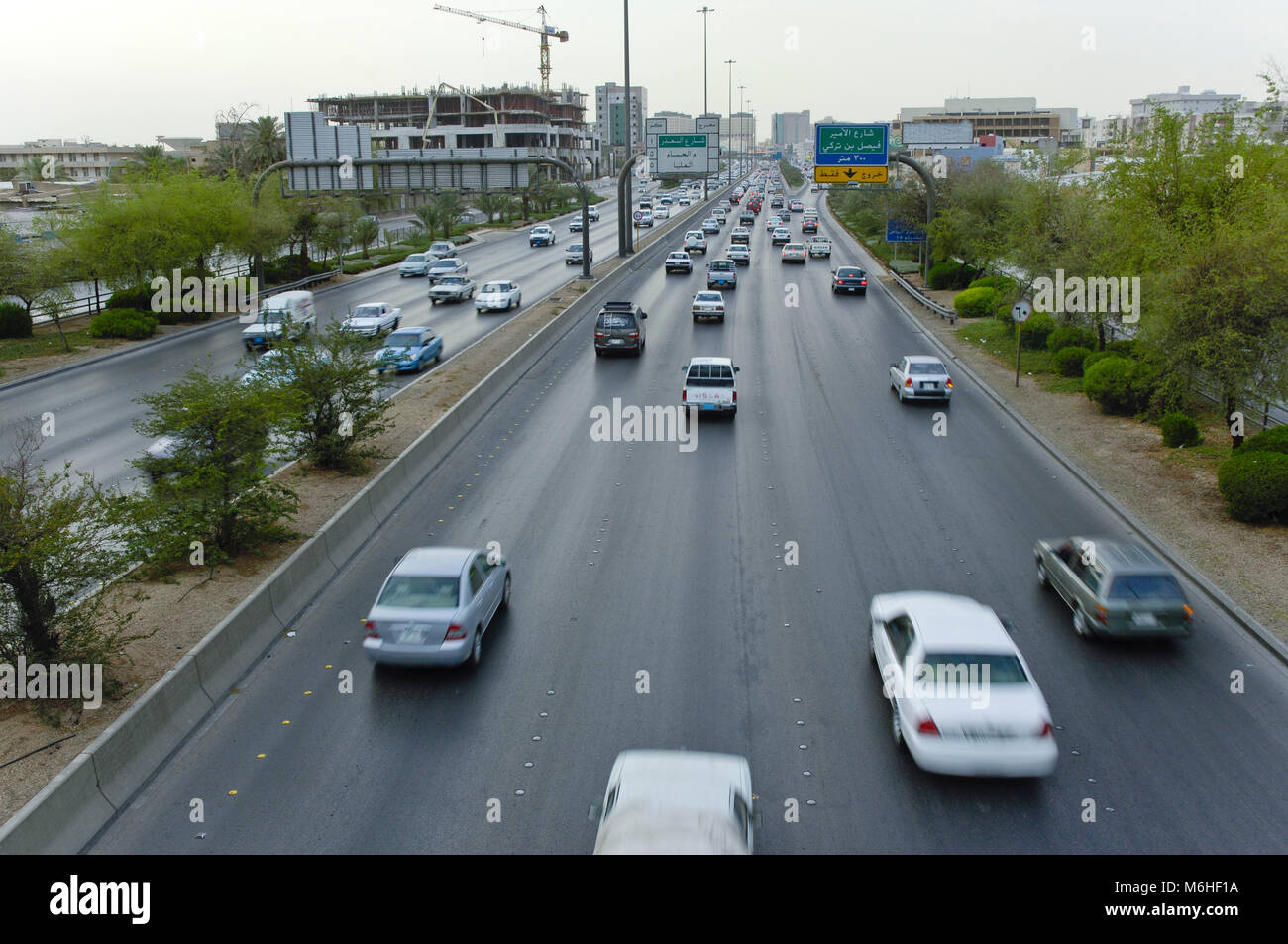 Top View of King Fahad Road in Riyadh City, Saudi Arabia Stock Photo ...