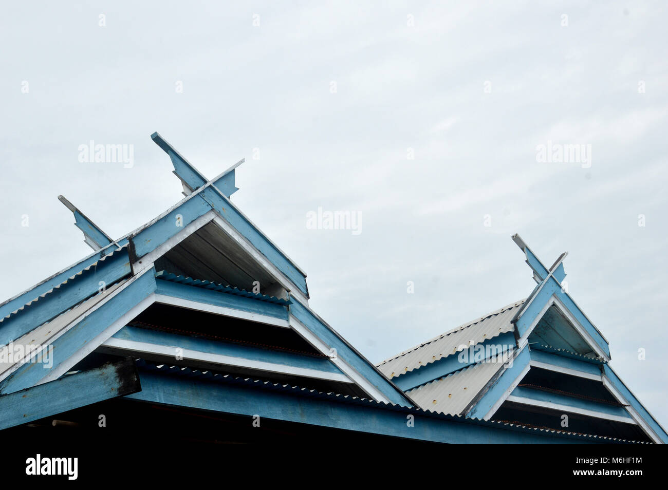 Bugis House, with typical roof style of the house Stock Photo - Alamy
