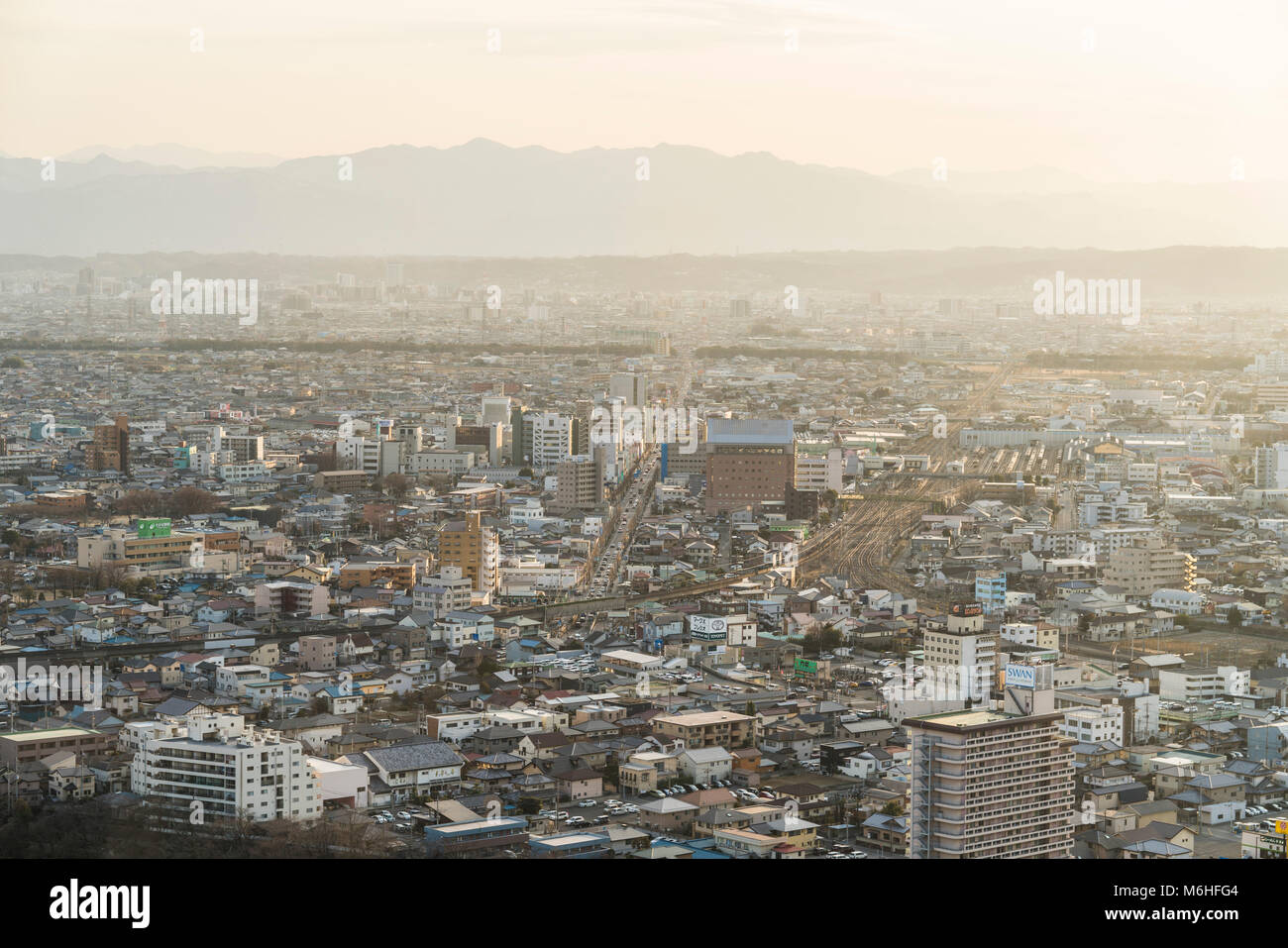 General view from Gunma prefectual office building observatory ...