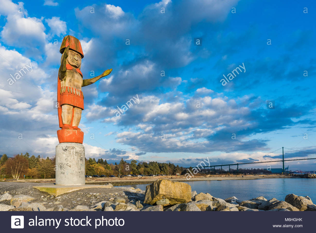 Coast Salish Welcoming Figure Stock Photos & Coast Salish Welcoming ...