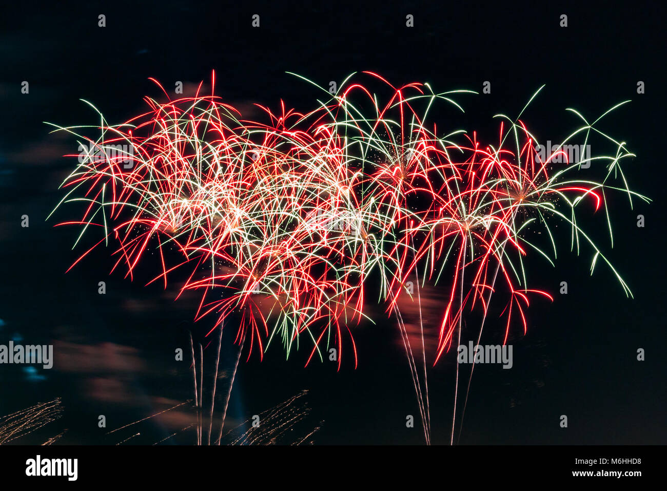 Fireworks light up the sky Stock Photo - Alamy