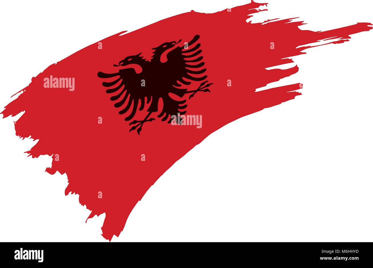 Albania flag, vector illustration Stock Vector Image & Art - Alamy