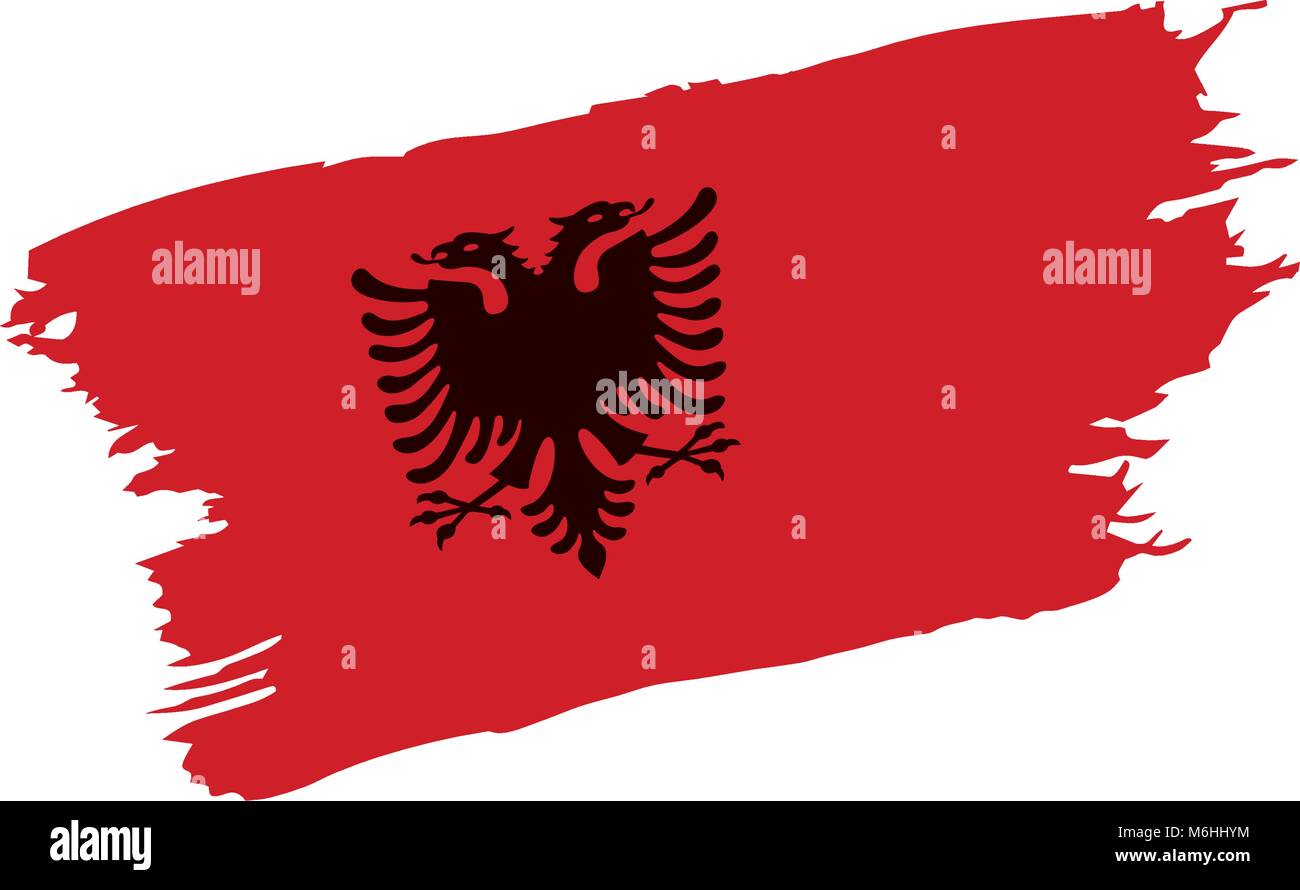 Albania flag, vector illustration Stock Vector Image & Art - Alamy
