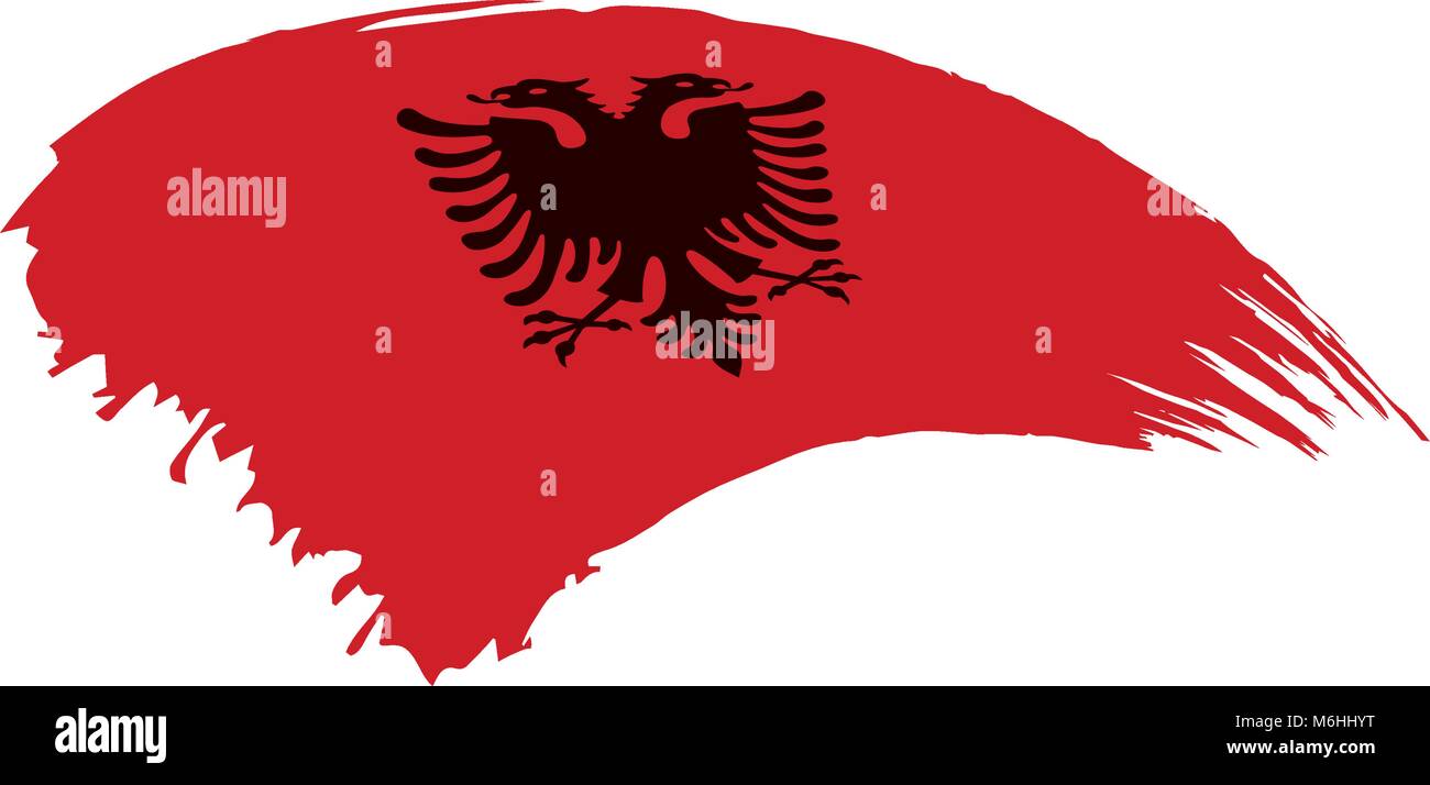 Albania flag, vector illustration Stock Vector Image & Art - Alamy