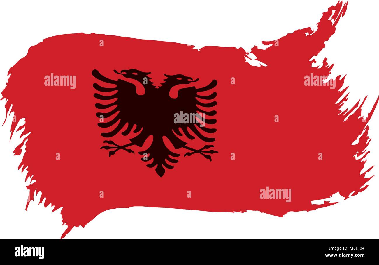 Albania flag, vector illustration Stock Vector Image & Art - Alamy