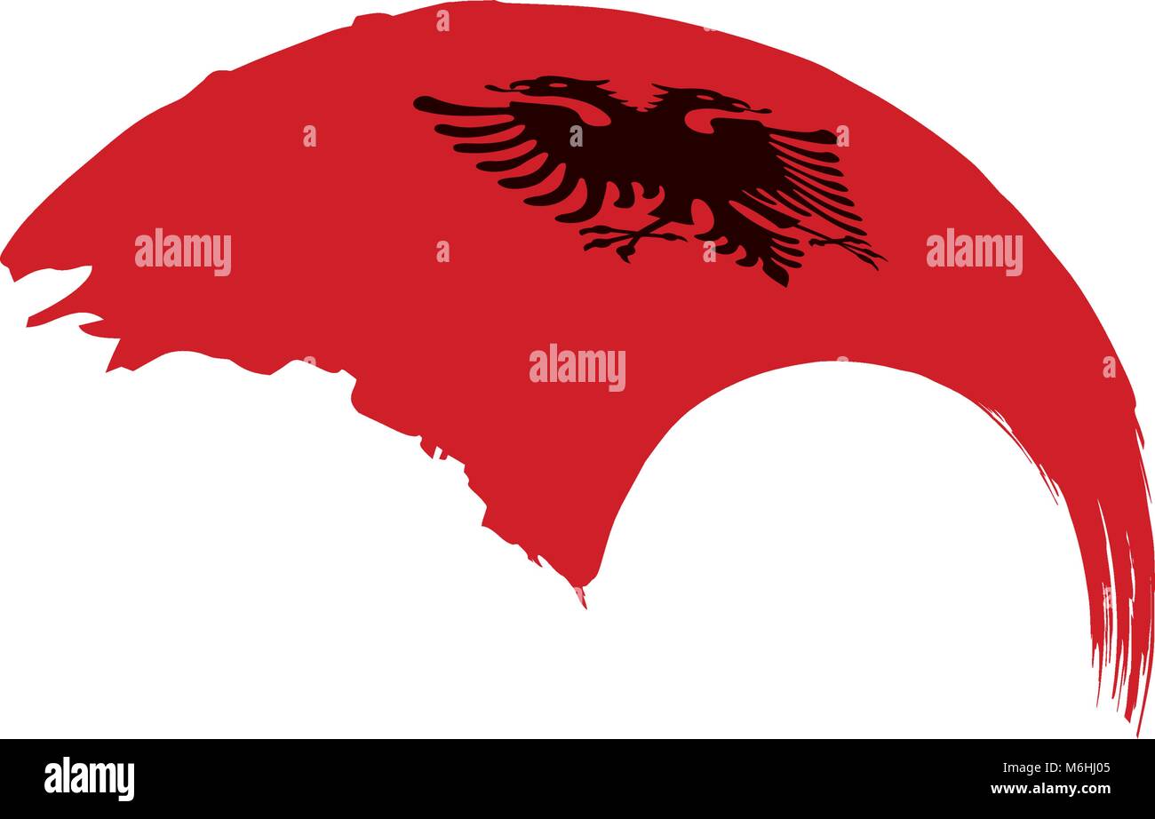 Albania flag, vector illustration Stock Vector Image & Art - Alamy