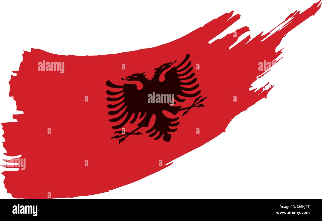 Albania flag, vector illustration Stock Vector Image & Art - Alamy