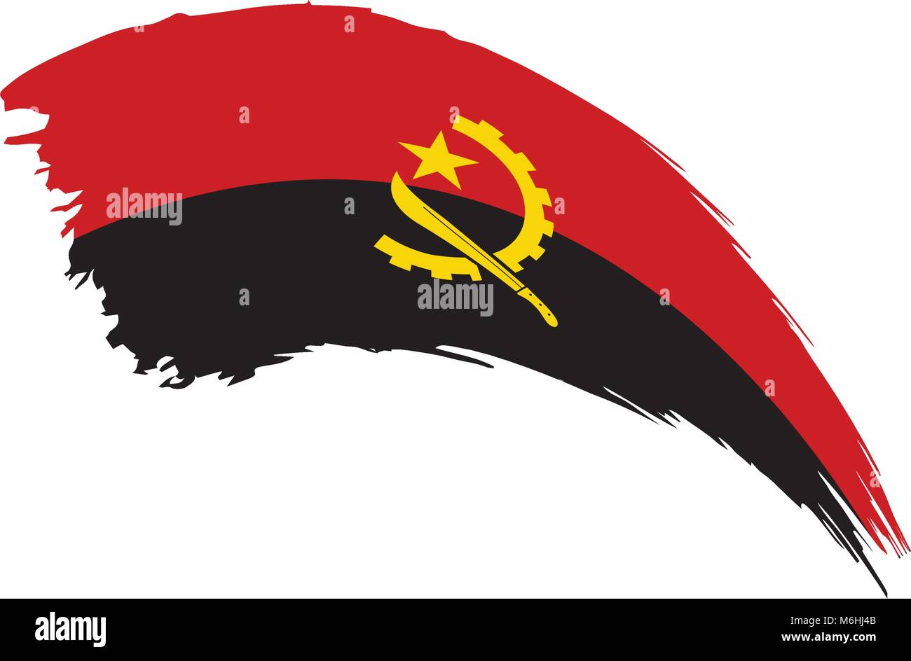 Angola flag, vector illustration Stock Vector Image & Art - Alamy