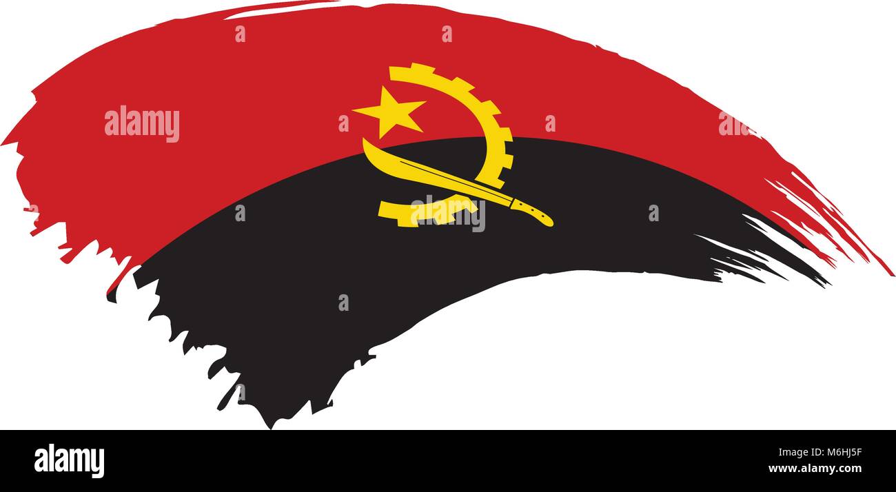 Brush stroke angola national hi-res stock photography and images - Alamy
